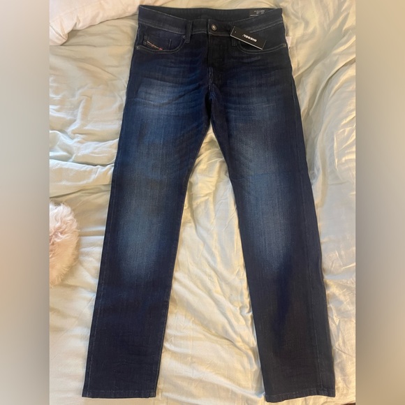 Diesel | Jeans | Diesel Buster Tapered Jeans In Dark Blue | Poshmark